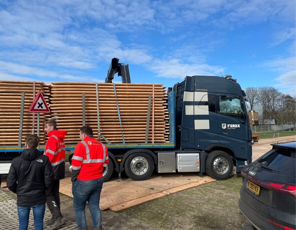 Eerste rit nieuwe truck - Ferex